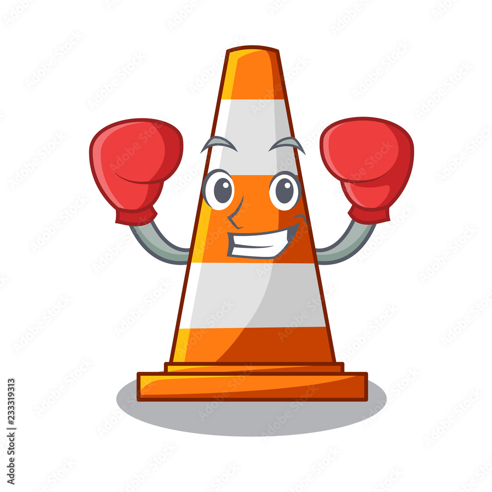 Traffic Cone Cartoon