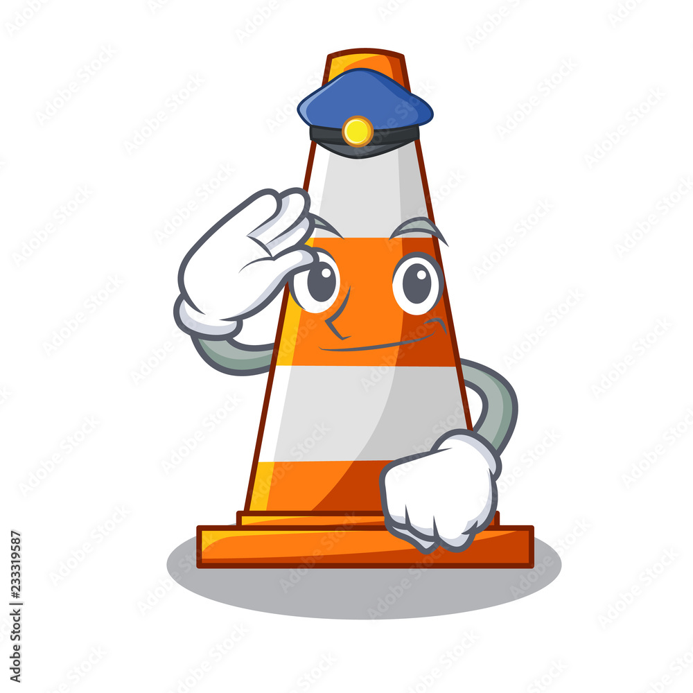 Traffic Cone Cartoon