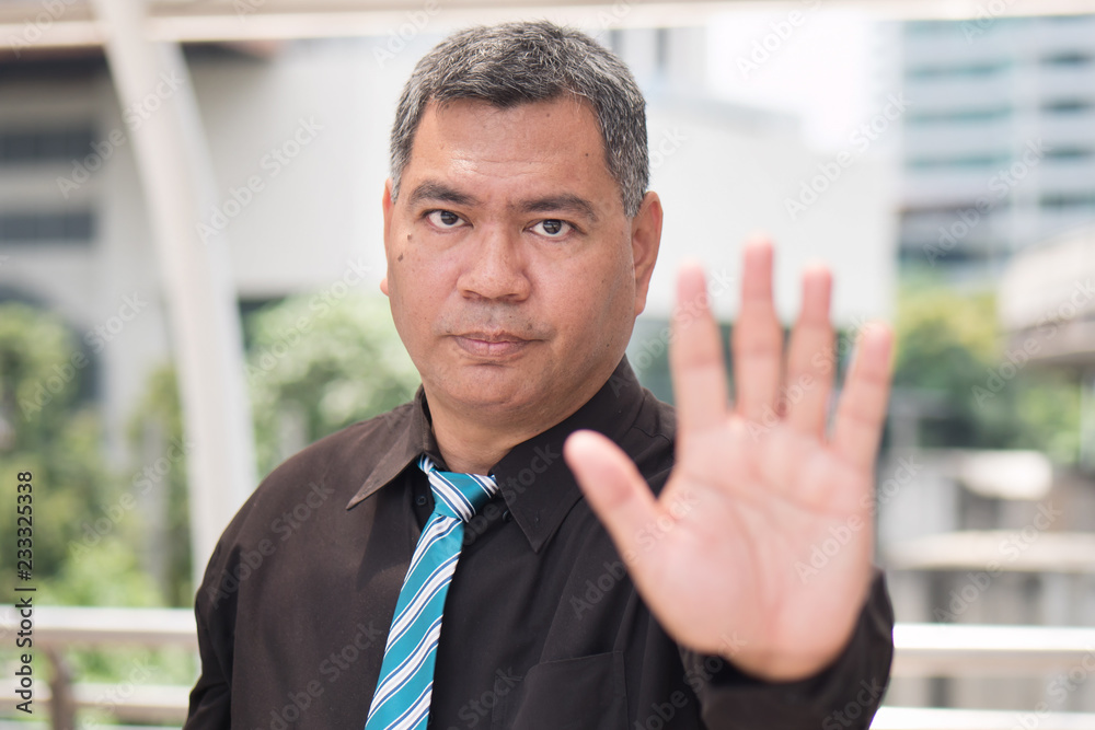 Angry Asian Businessman