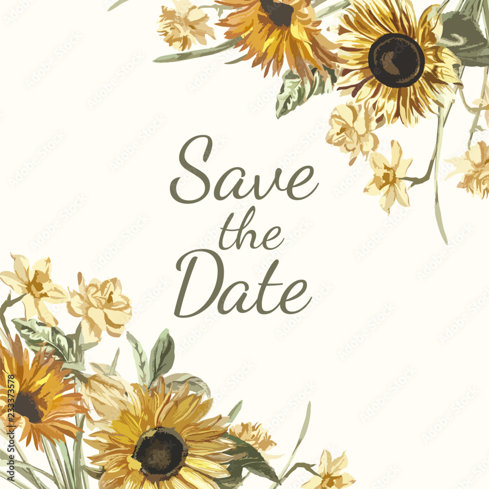Save the date invitation mockup vector Stock Vector | Adobe Stock