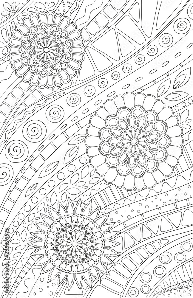Geometric Flower Coloring Pages | Best Flower Site