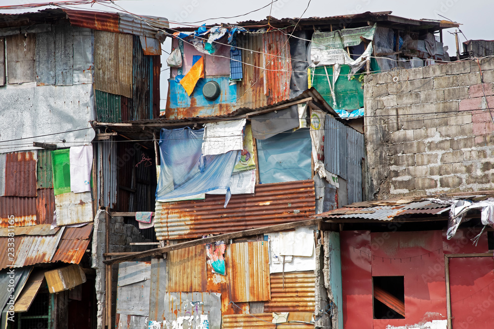 Poverty in the streets of Manila in the Philippines Stock Photo | Adobe ...