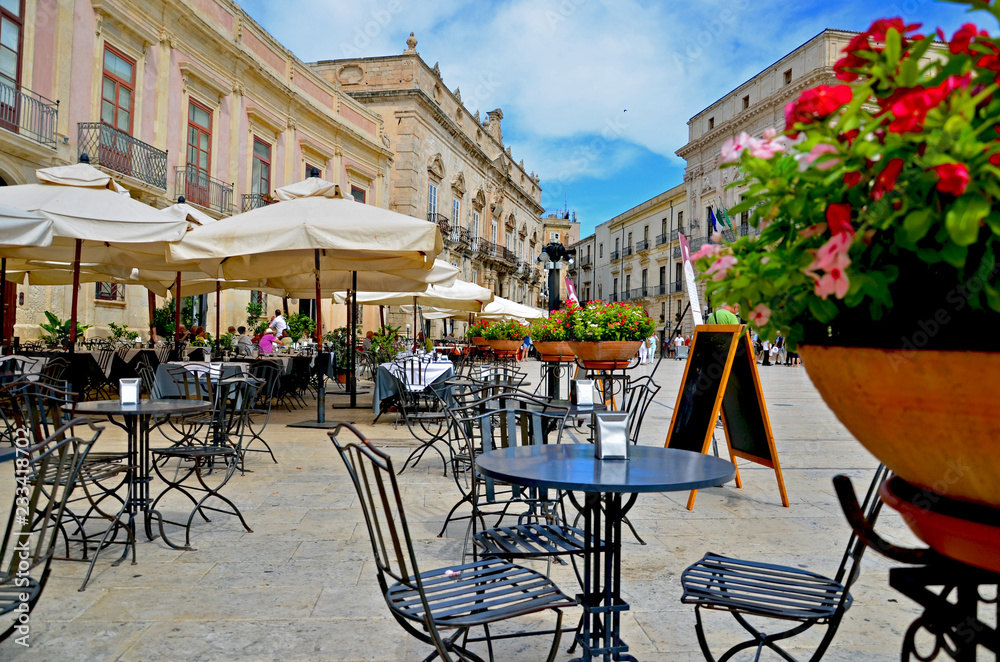 cafe on the beach Stock Photo | Adobe Stock