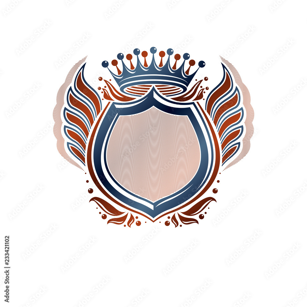 Empty Crest With Wings