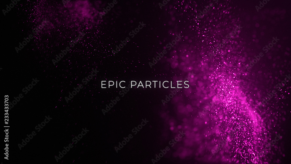 Epic Particles Title Stock Template | Adobe Stock