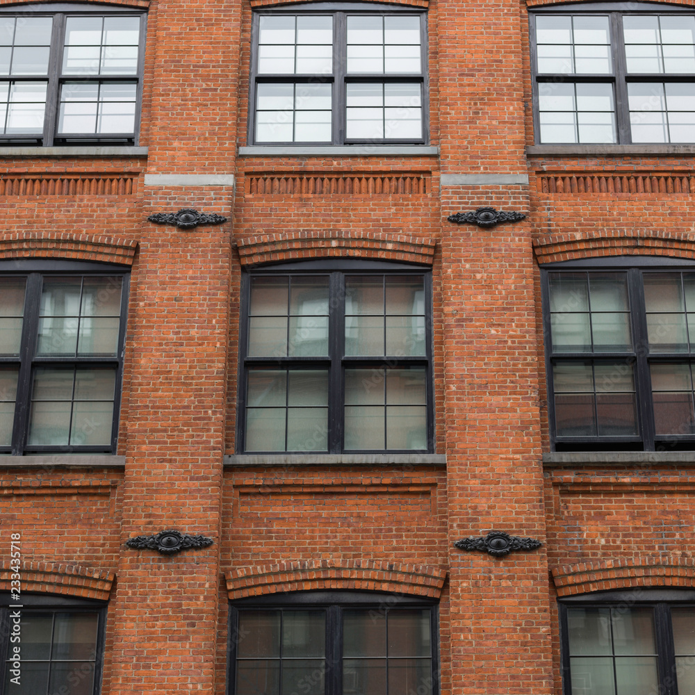 Windows of multi-storied building, New York City, New York State, USA ...