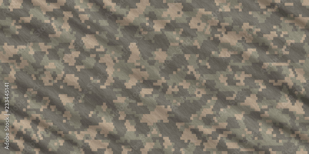 Weathered Green Army Camouflage Background. Military Camo Clothing ...