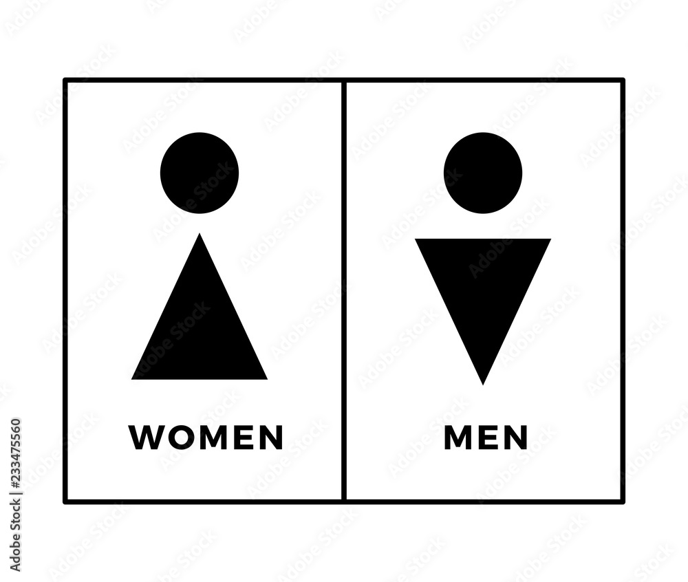 Vetor de Toilet sign, wc symbol do Stock | Adobe Stock