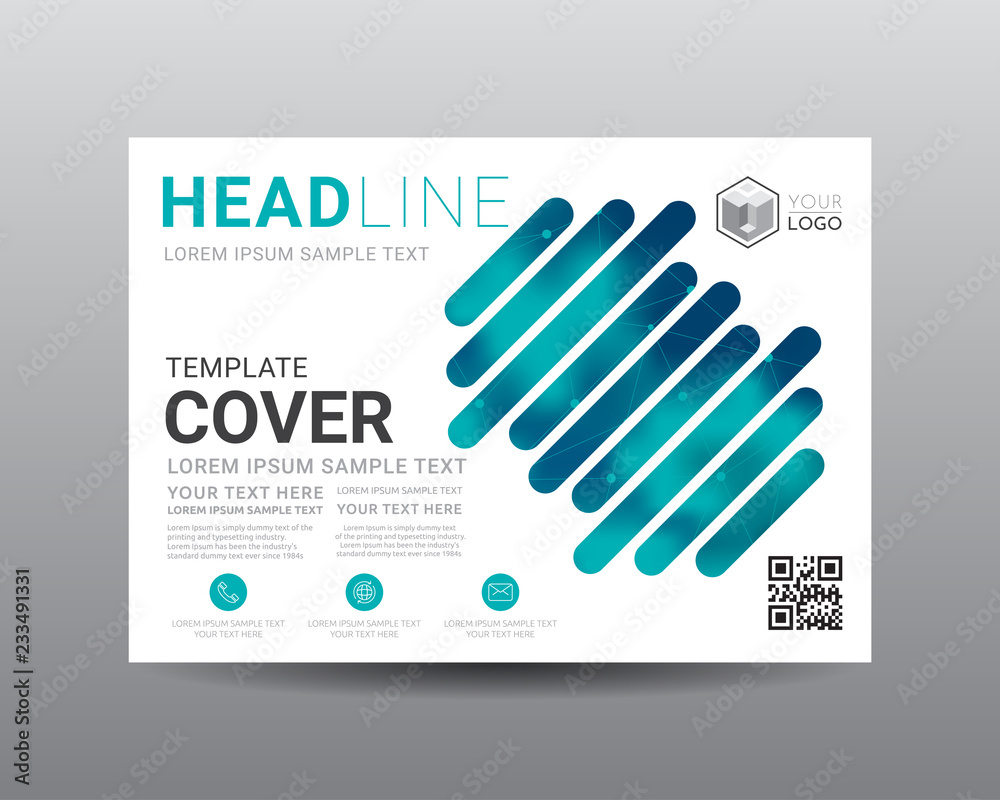 Presentation layout design template. Flyer Design, Annual report, Cover ...