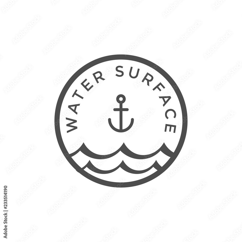 Water surface graphic design template vector illustration Stock Vector ...