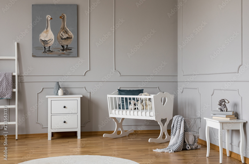 White Wooden Cradle