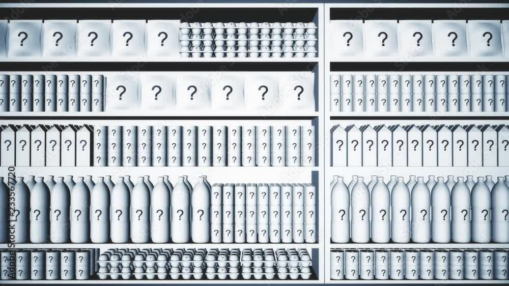 4K Questionable Food and Drink Modern Ingredients Concept Stock Video ...