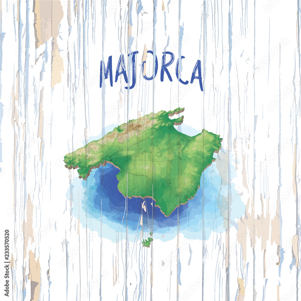Vintage map of Majorca Stock Vector | Adobe Stock