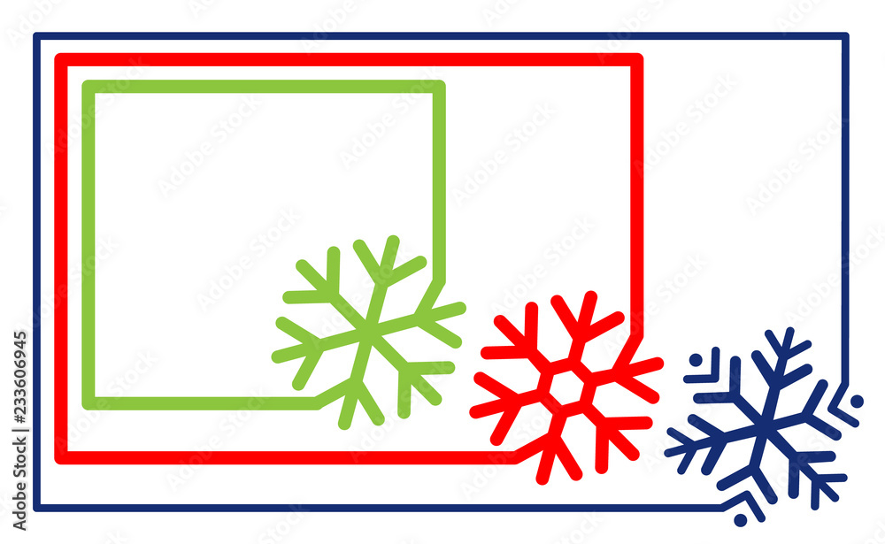 Winter Corner Border