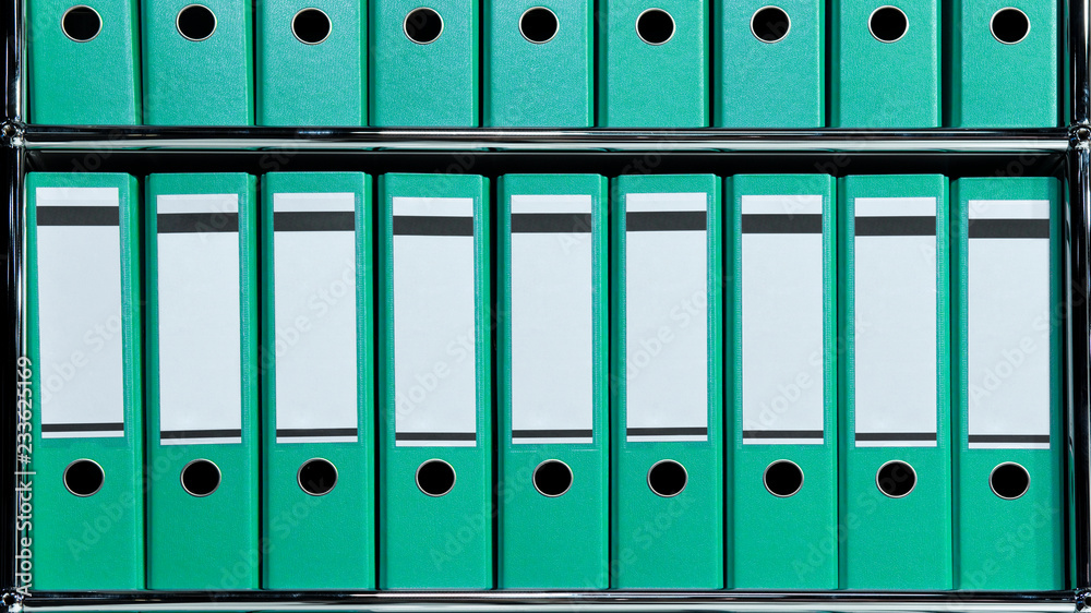 Ordner, Regal, Ordnung Stock Photo | Adobe Stock
