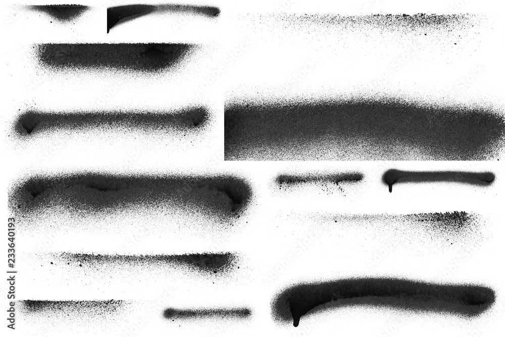 Realistic grunge graffiti spray paint effect on the white wall ...