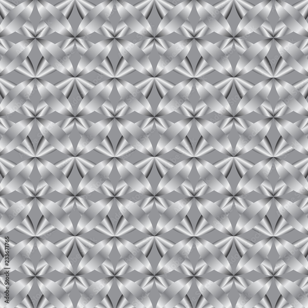 elegant silver metallic geometric repeating pattern for festive ...