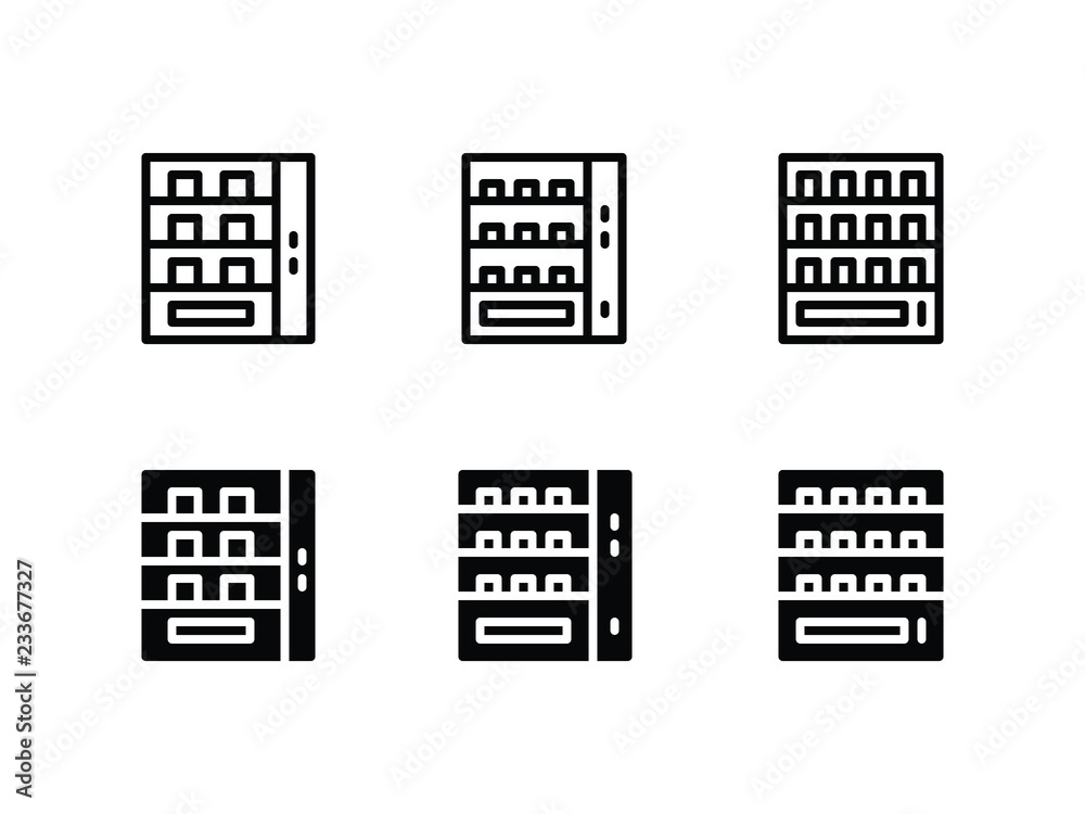Vending Machine Icon Logo Vector Symbol Stock Vector | Adobe Stock