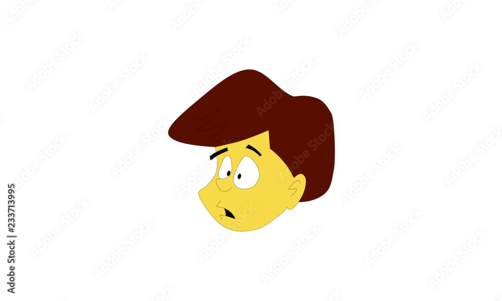 cartoon boy face Stock Vector | Adobe Stock