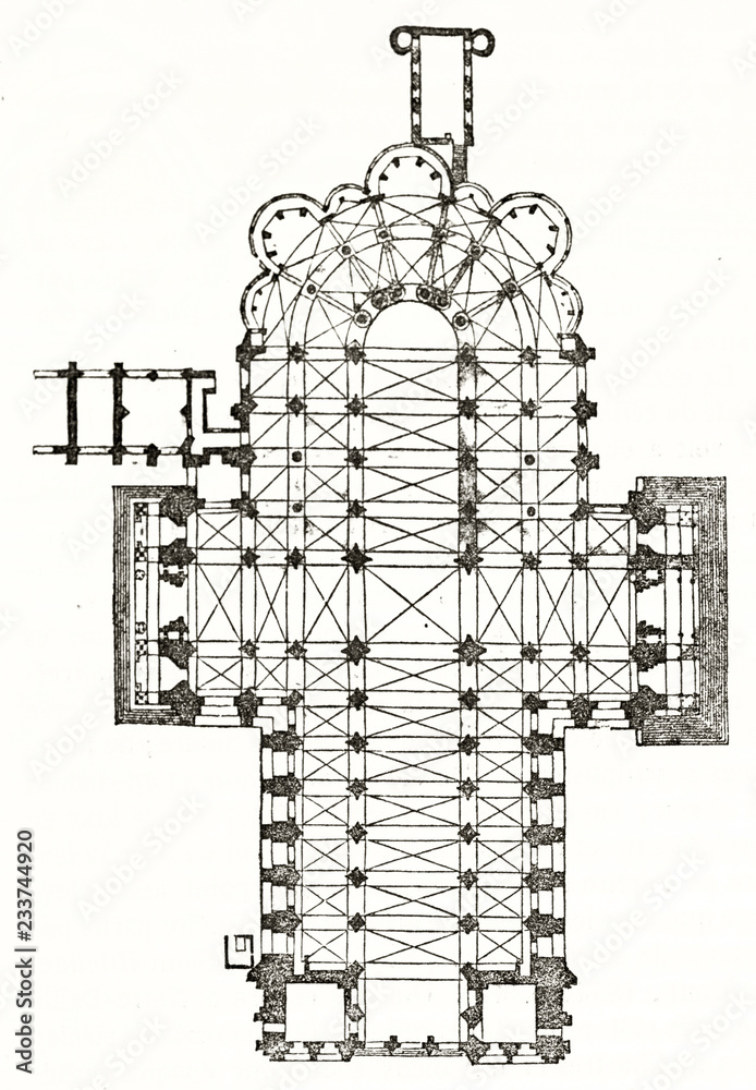 Chartres Cathedral Plan