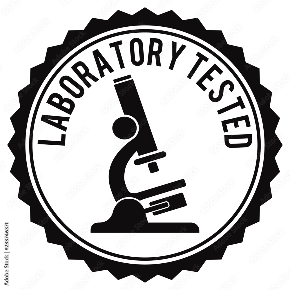 Laboratory Tested Badge Stock Vector | Adobe Stock