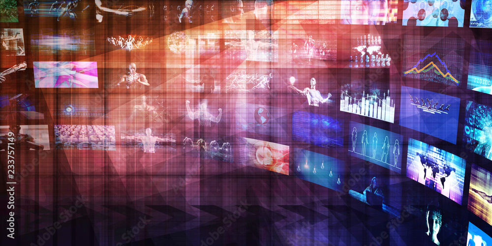 Multimedia Background Stock Illustration | Adobe Stock