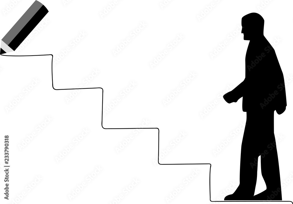 Stairs Pencil Drawing