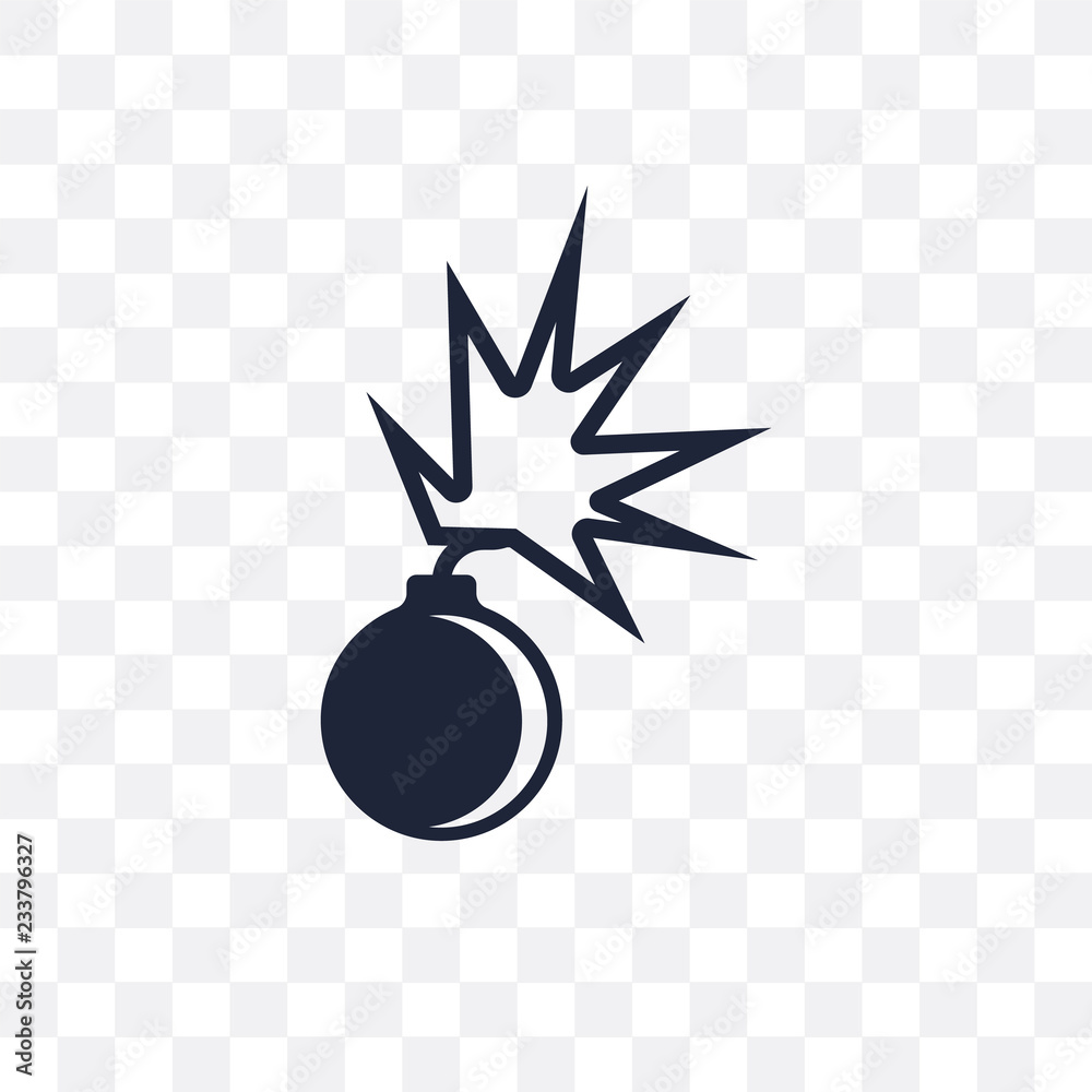 Bomb Detonation transparent icon. Bomb Detonation symbol design from ...