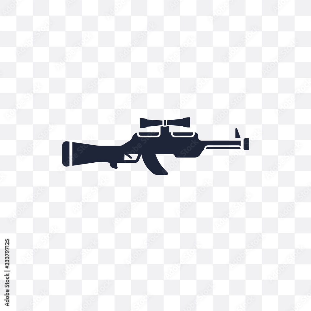 Sniper Rifle transparent icon. Sniper Rifle symbol design from Army ...