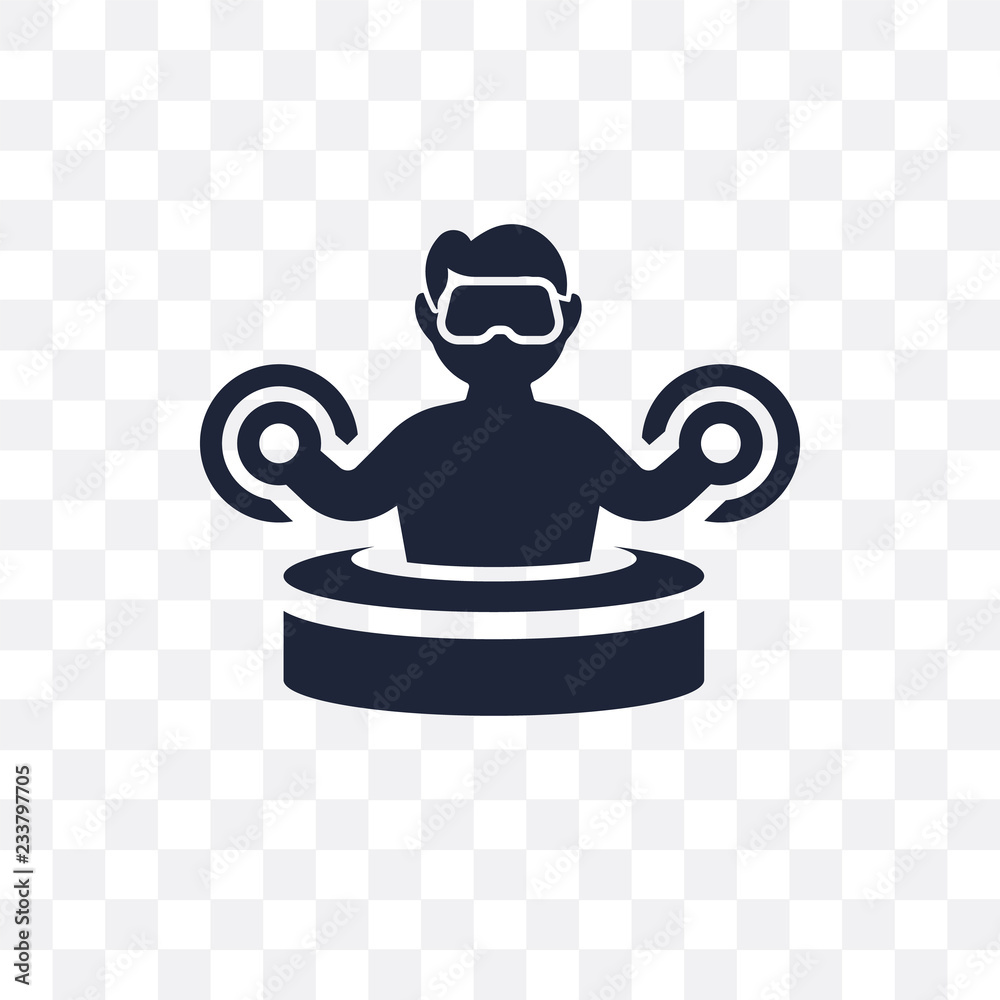 Immersive transparent icon. Immersive symbol design from Artificial ...