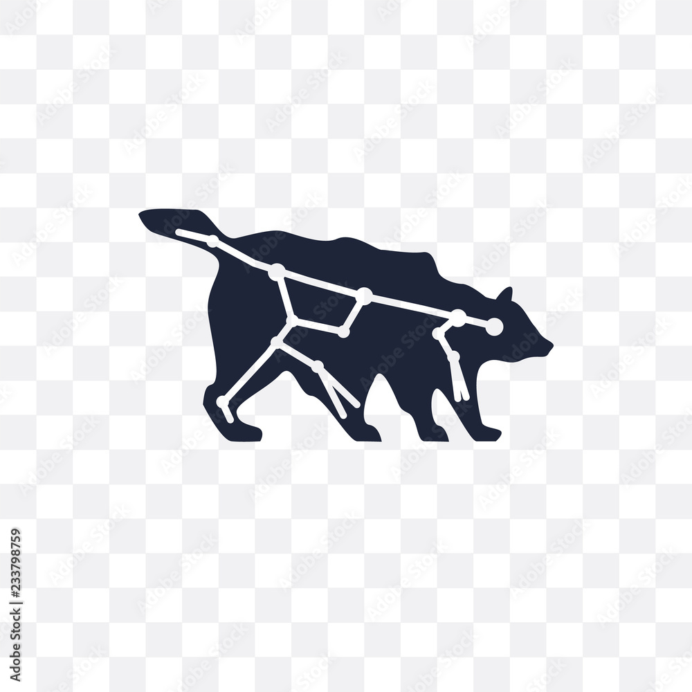 Vetor de Ursa major transparent icon. Ursa major symbol design from ...