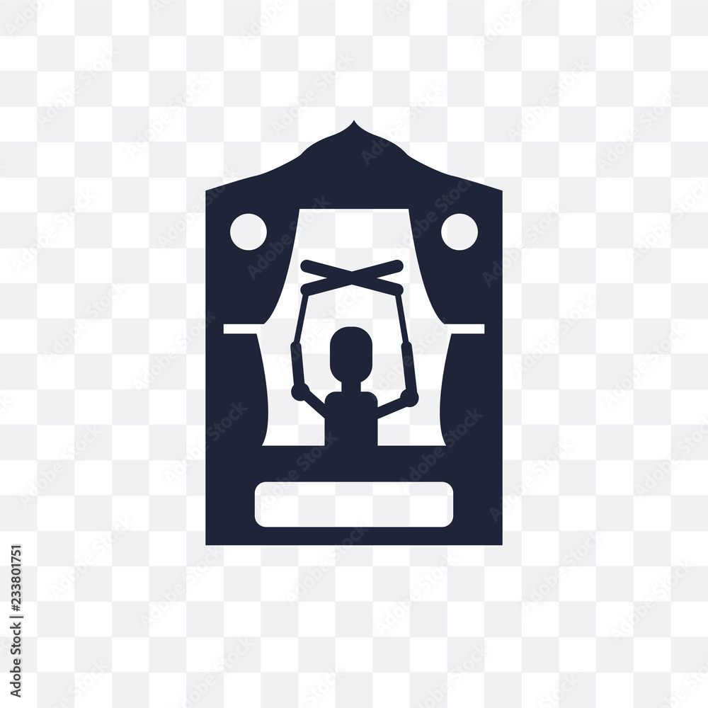 Puppet show transparent icon. Puppet show symbol design from ...
