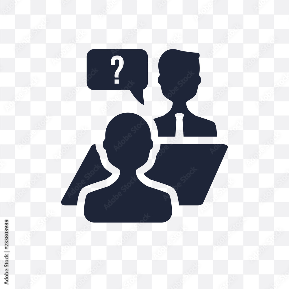 Interview transparent icon. Interview symbol design from Human ...
