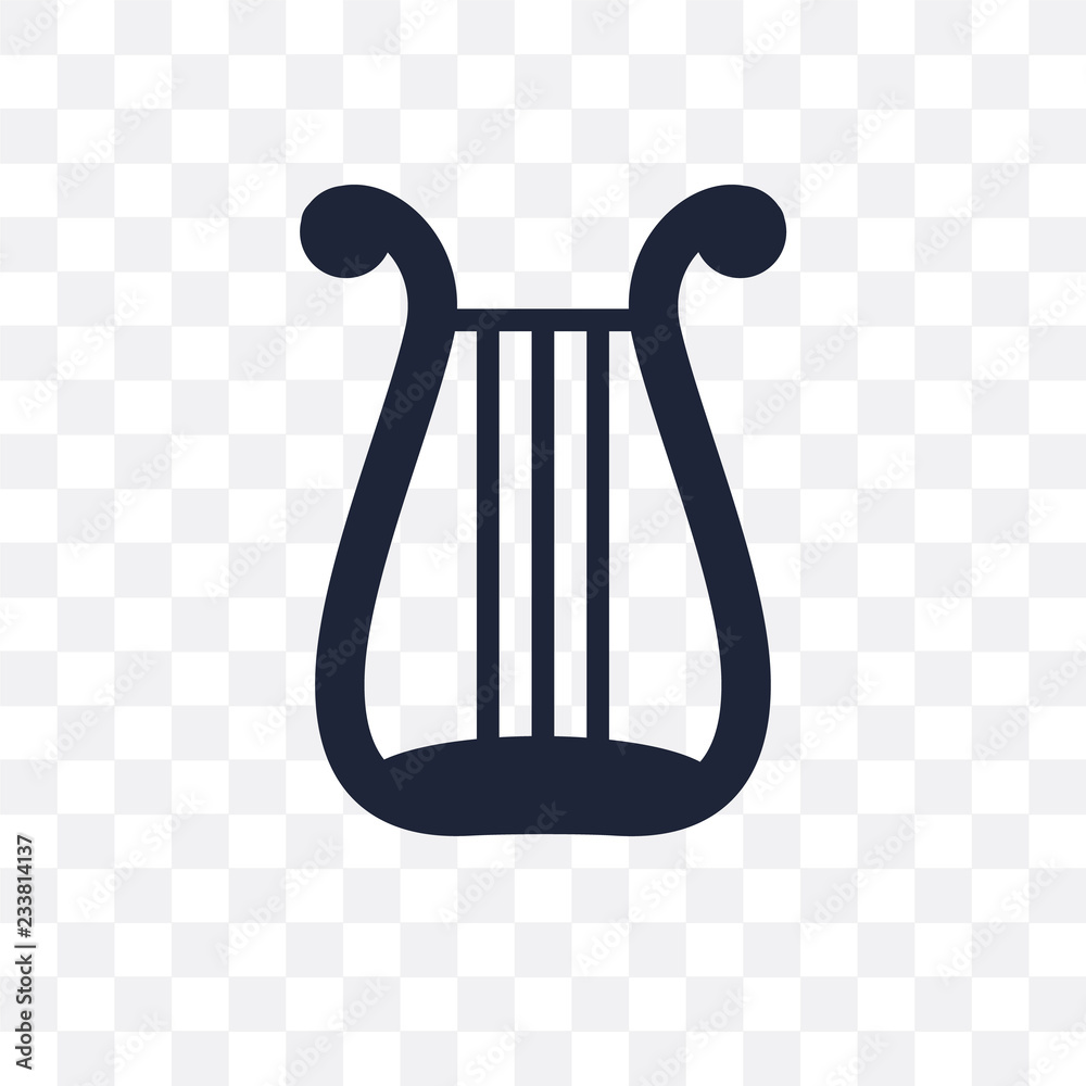Lyre transparent icon. Lyre symbol design from Music collection. Stock ...