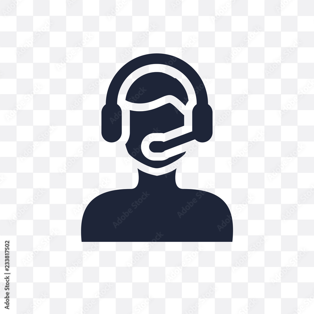Customer Help worker transparent icon. Customer Help worker symbol ...