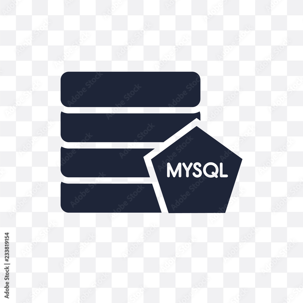 Vetor de Mysql transparent icon. Mysql symbol design from Programming ...