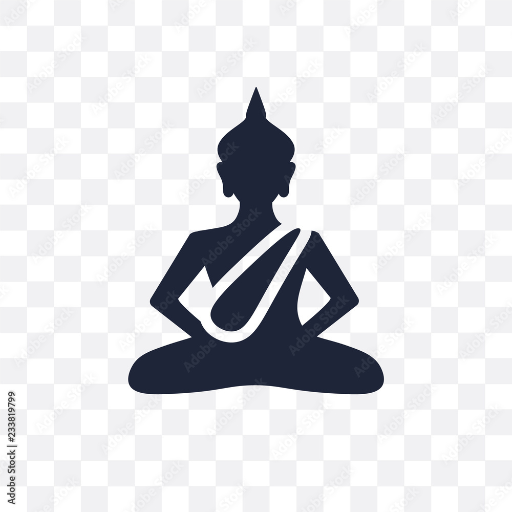 Buddha transparent icon. Buddha symbol design from Religion collection ...