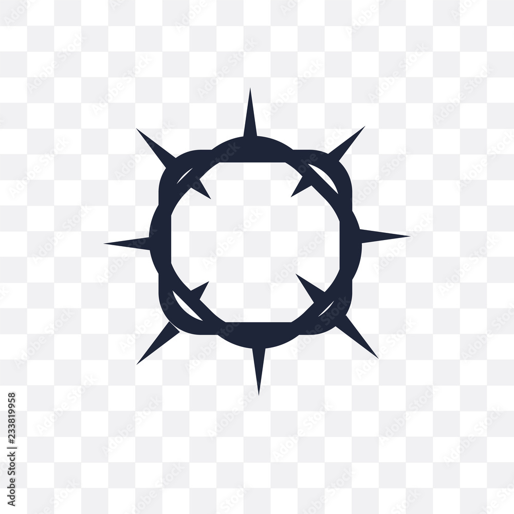 Crown of thorns transparent icon. Crown of thorns symbol design from ...