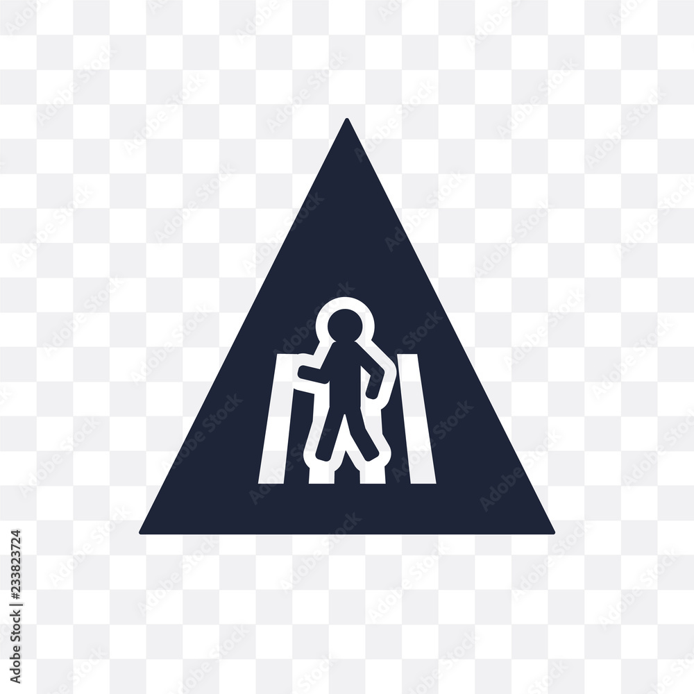 Crossing sign transparent icon. Crossing sign symbol design from ...