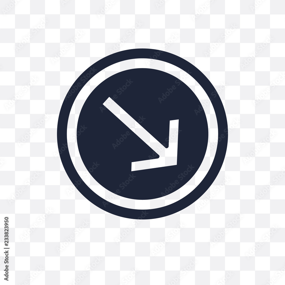 Keep right sign transparent icon. Keep right sign symbol design from ...
