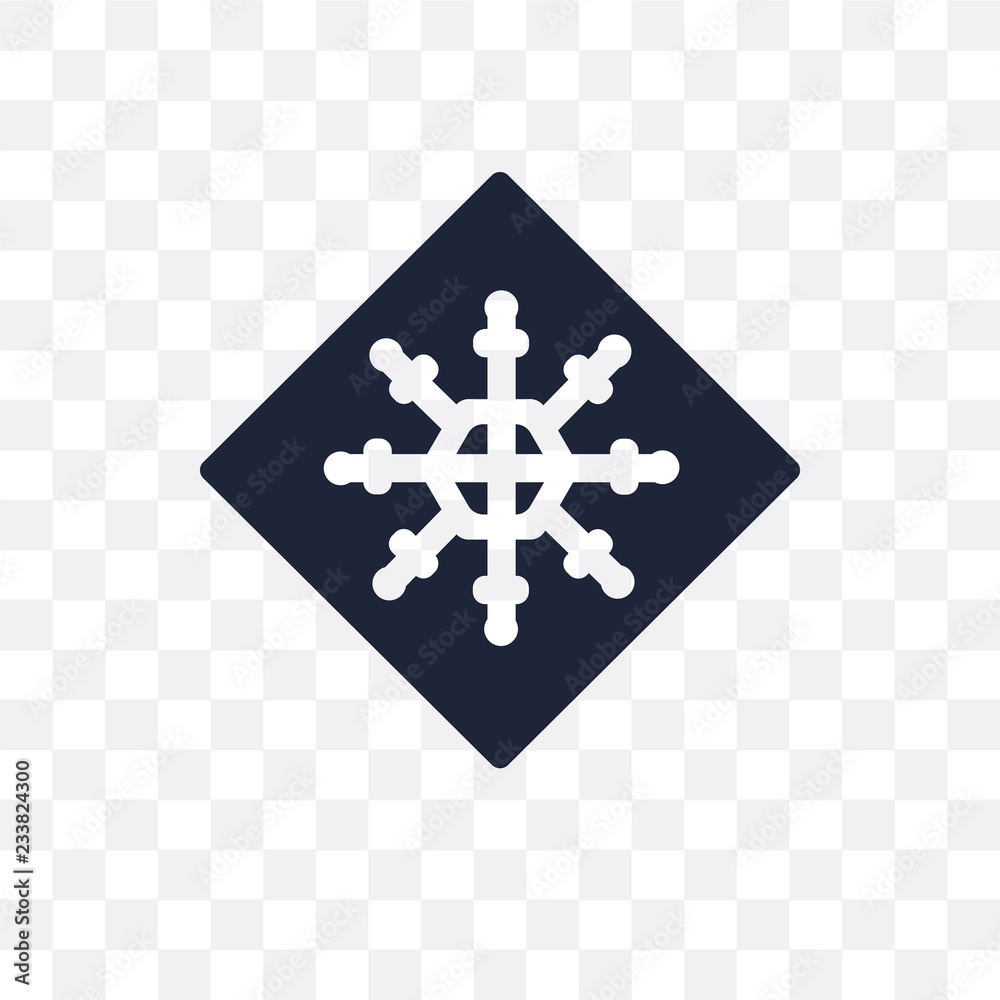 Snow sign transparent icon. Snow sign symbol design from Traffic signs ...