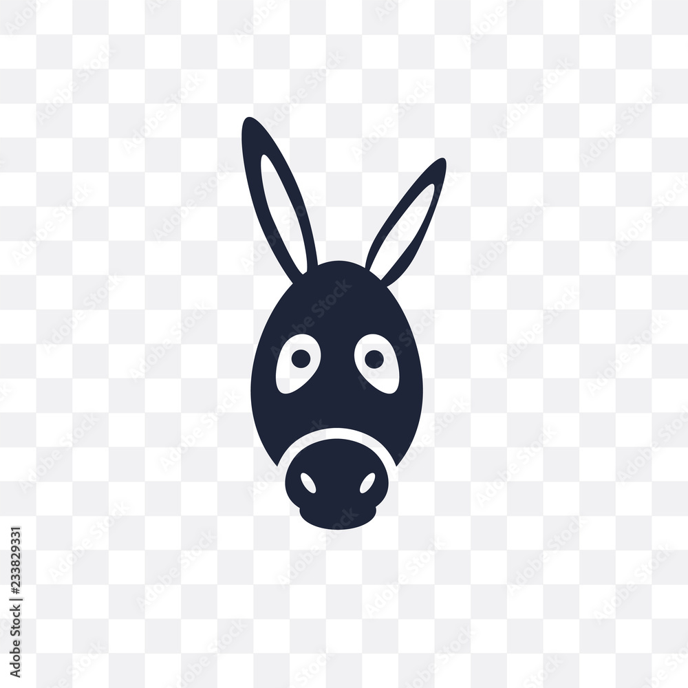 Donkey transparent icon. Donkey symbol design from Animals collection ...