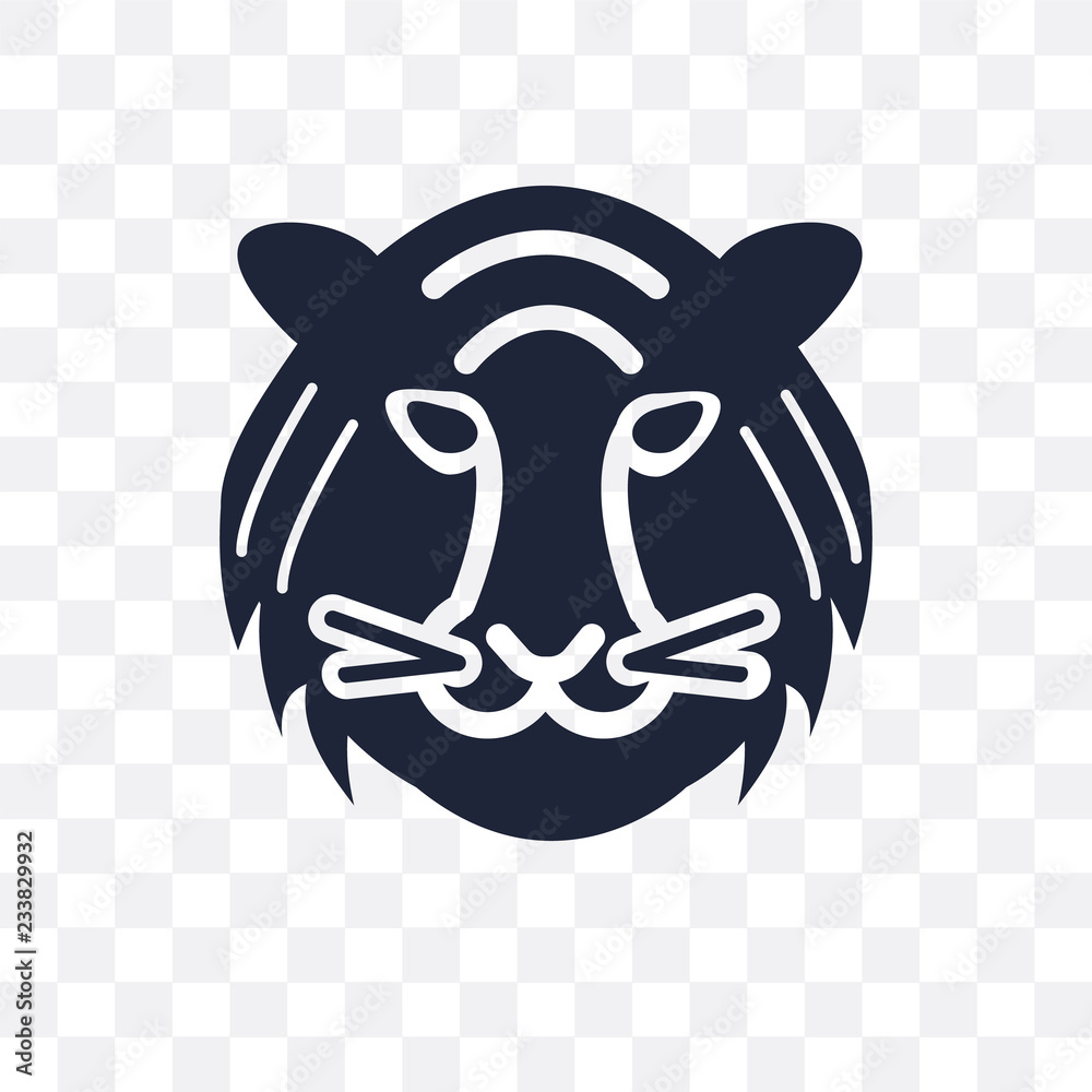 Tiger transparent icon. Tiger symbol design from Animals collection ...