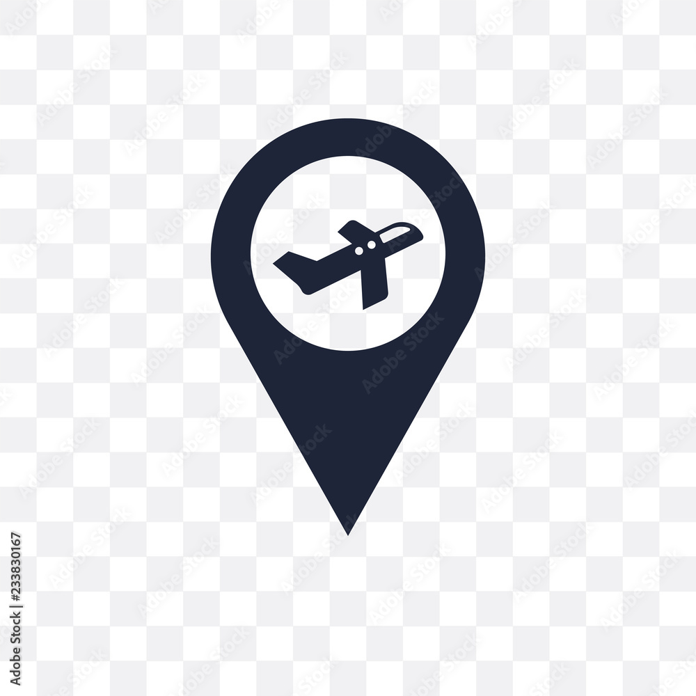 Airport transparent icon. Airport symbol design from Architecture ...
