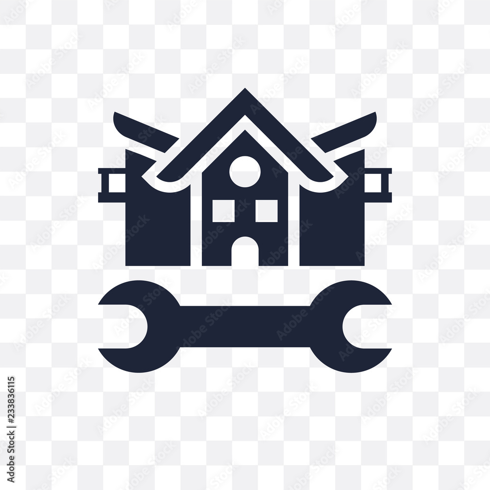 home repair transparent icon. home repair symbol design from ...
