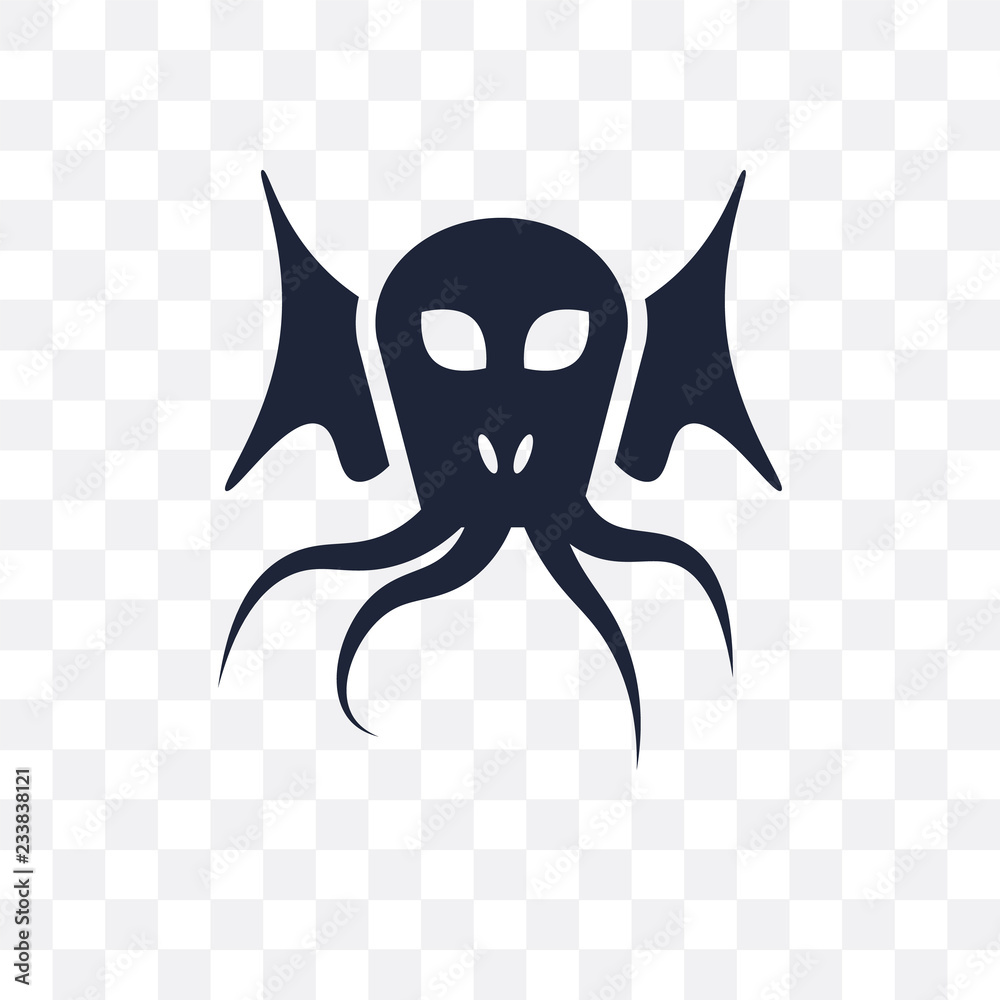 Cthulhu transparent icon. Cthulhu symbol design from Fairy tale ...
