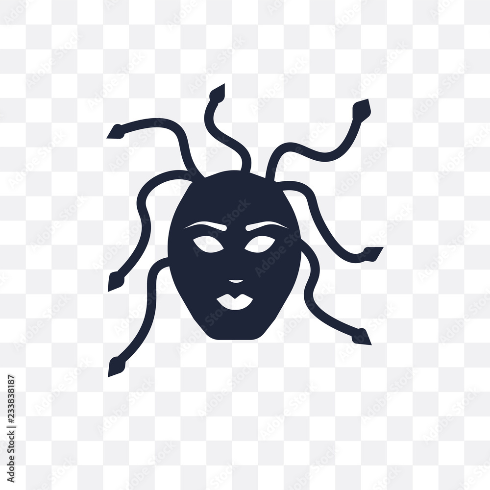 female Medusa transparent icon. female Medusa symbol design from Fairy ...
