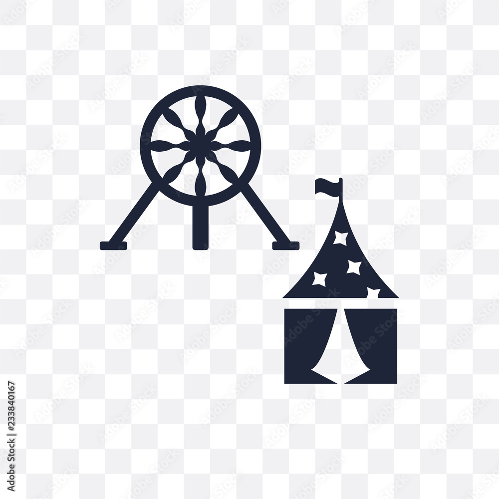 Amusement park transparent icon. Amusement park symbol design from ...