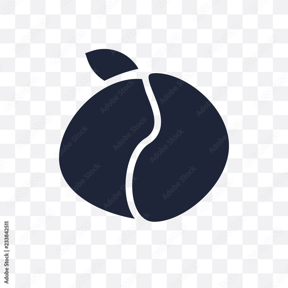 Peach transparent icon. Peach symbol design from Fruit and vegetables ...