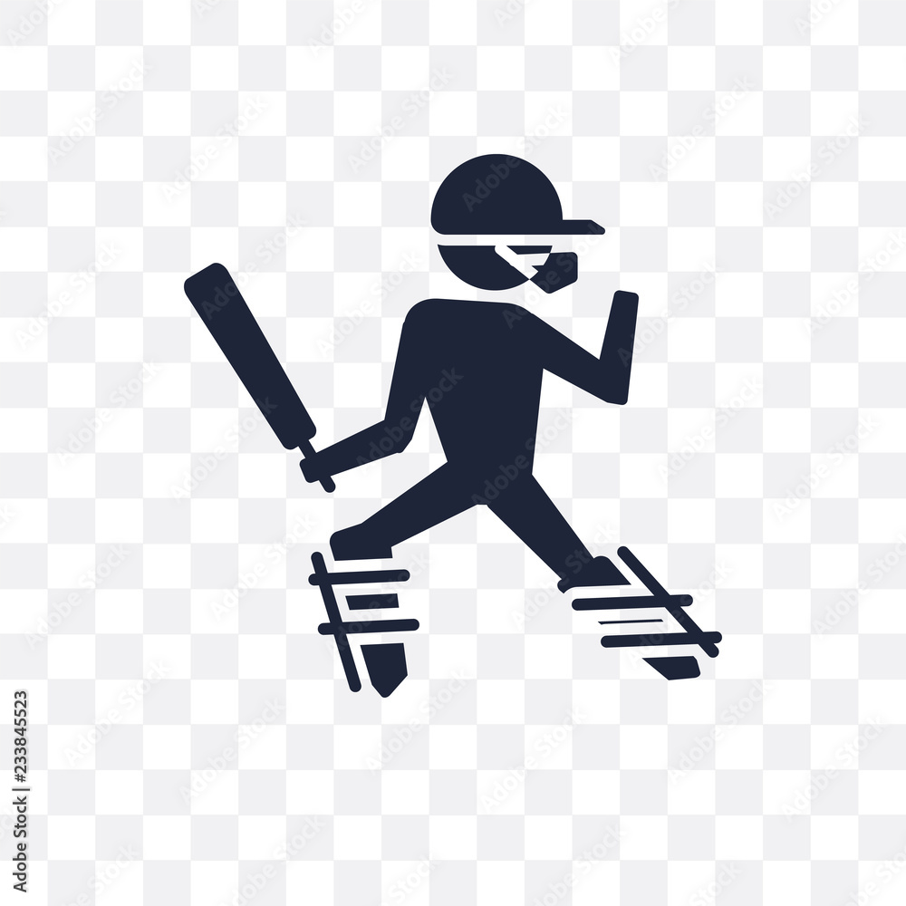 Cricket player transparent icon. Cricket player symbol design from ...
